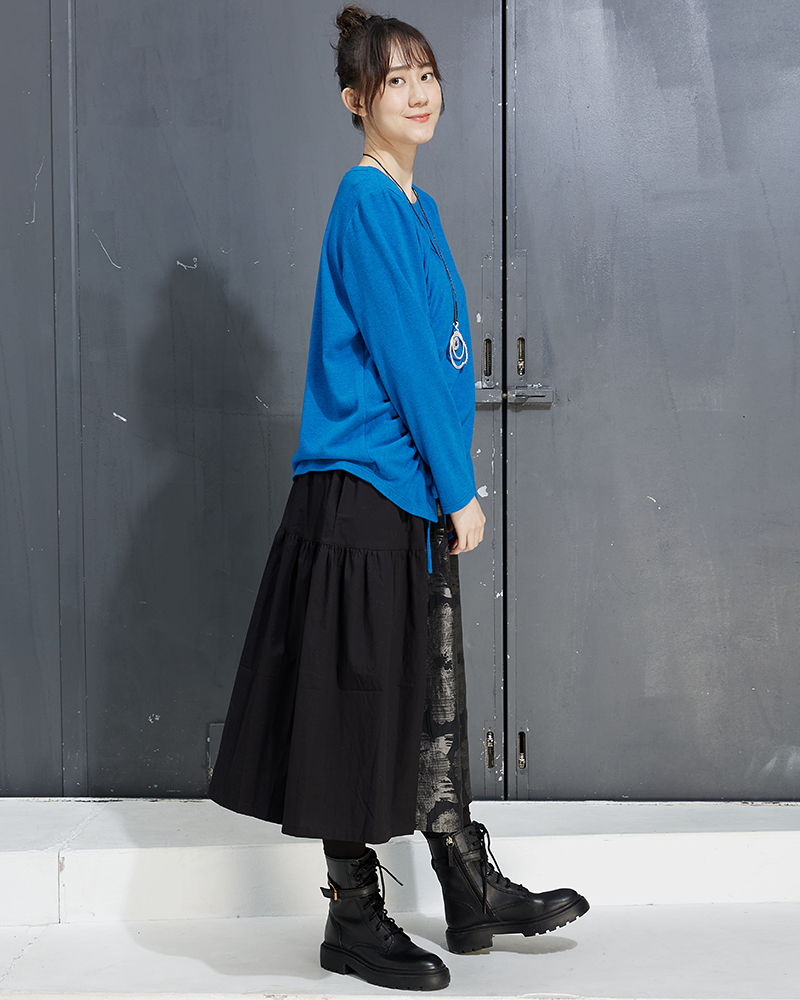 【南紡購物中心】 【gd shop】抽皺不規則下擺上衣 1322008 - PChome 24h購物